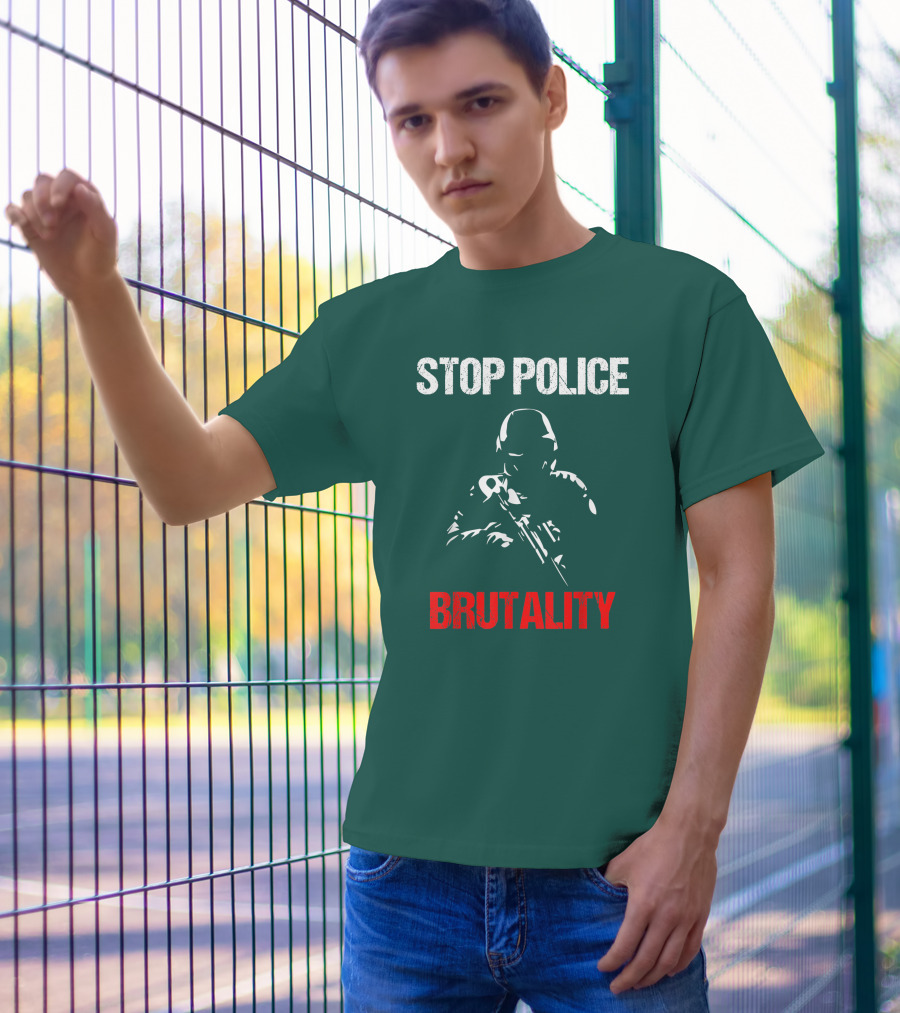 STOP POLICE BRUTALITY Violence Cop T-Shirt