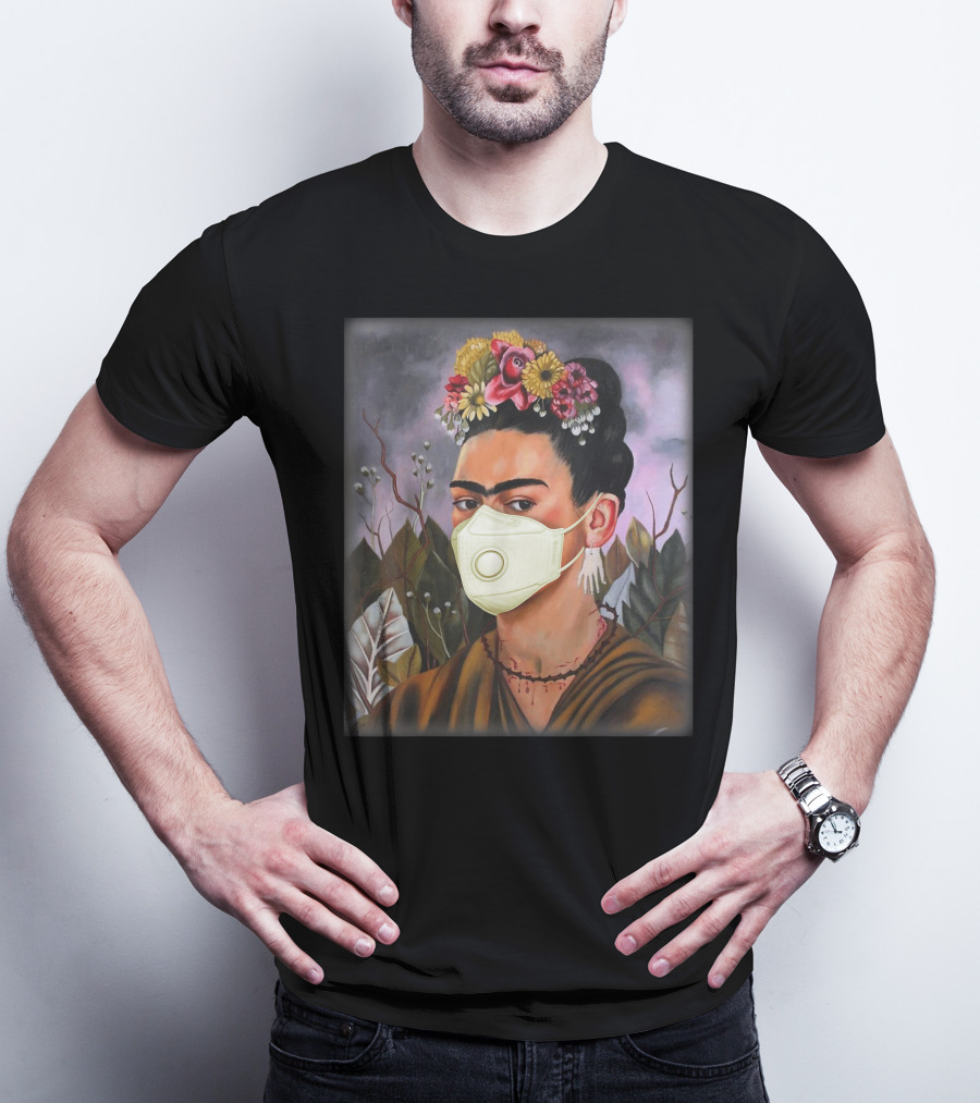 Frida Kahlo Floral Mask T-Shirt