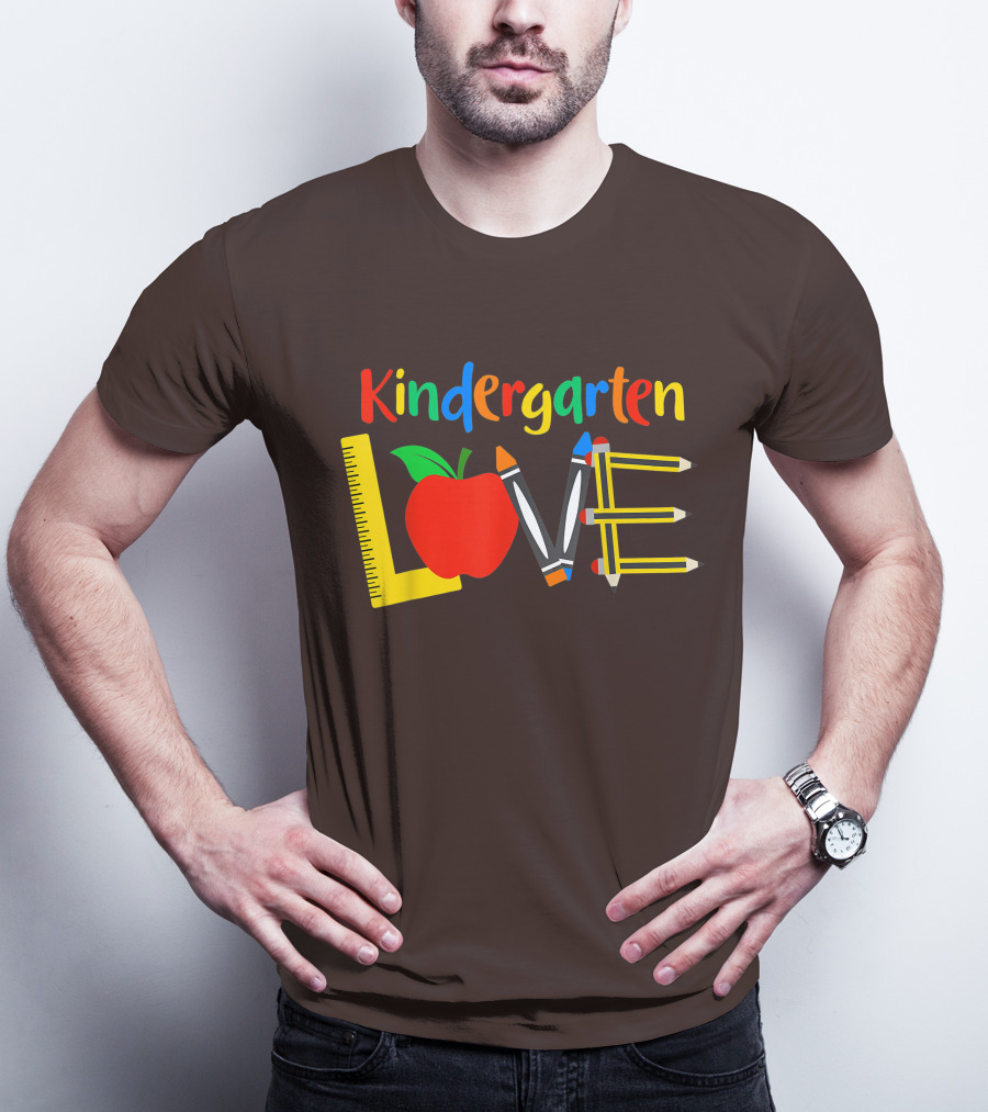 Kindergarten Love Teacher Student Classroom Tools T-Shirt