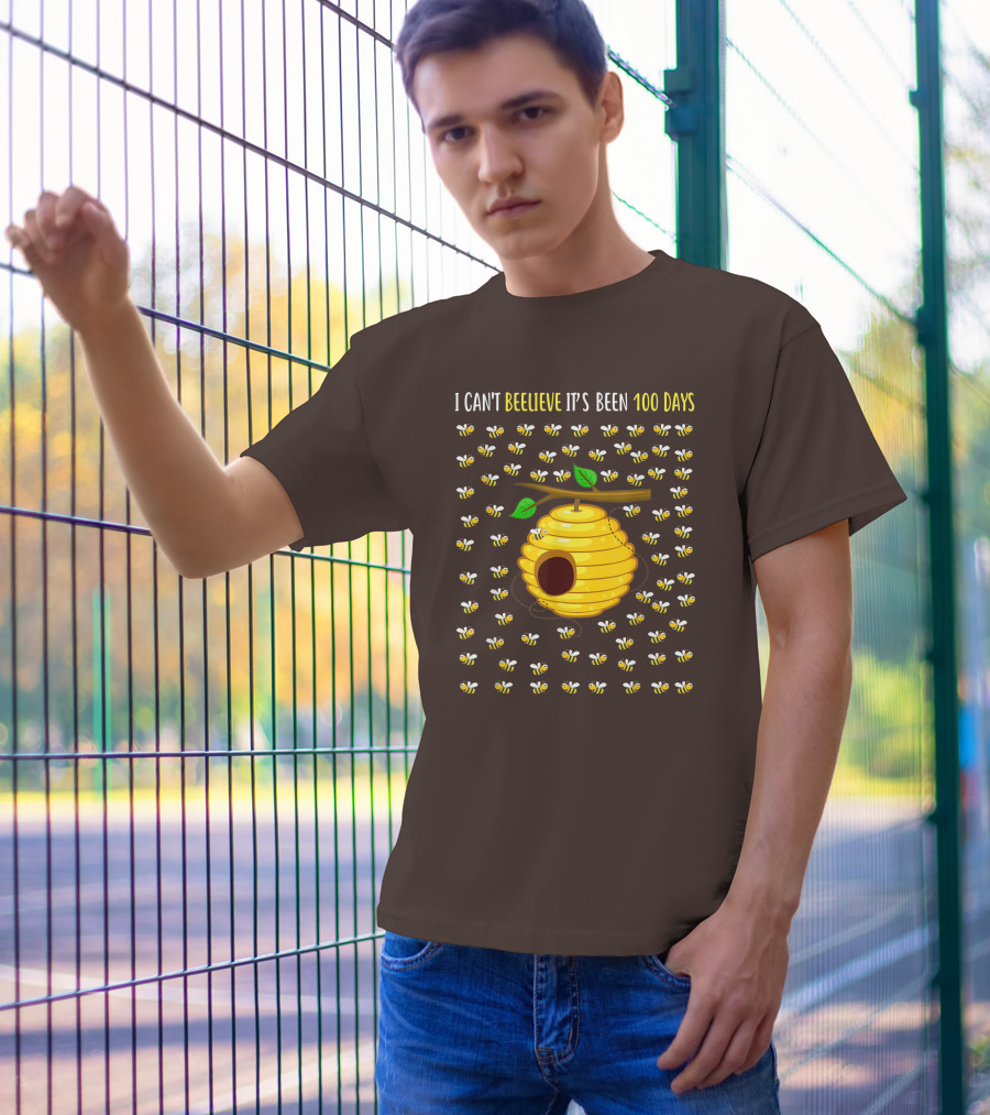 Bee Hive Can't Beelieve It's Been 100 Days T-Shirt