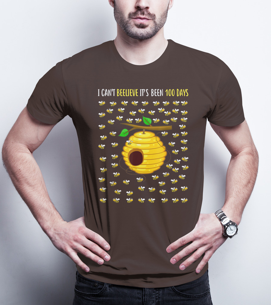 Bee Hive Can't Beelieve It's Been 100 Days T-Shirt
