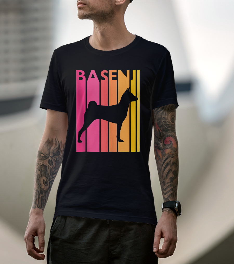 Basenji Retro Love Vintage T-Shirt