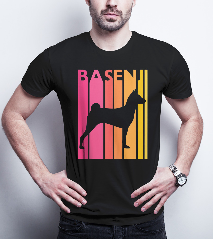 Basenji Retro Love Vintage T-Shirt