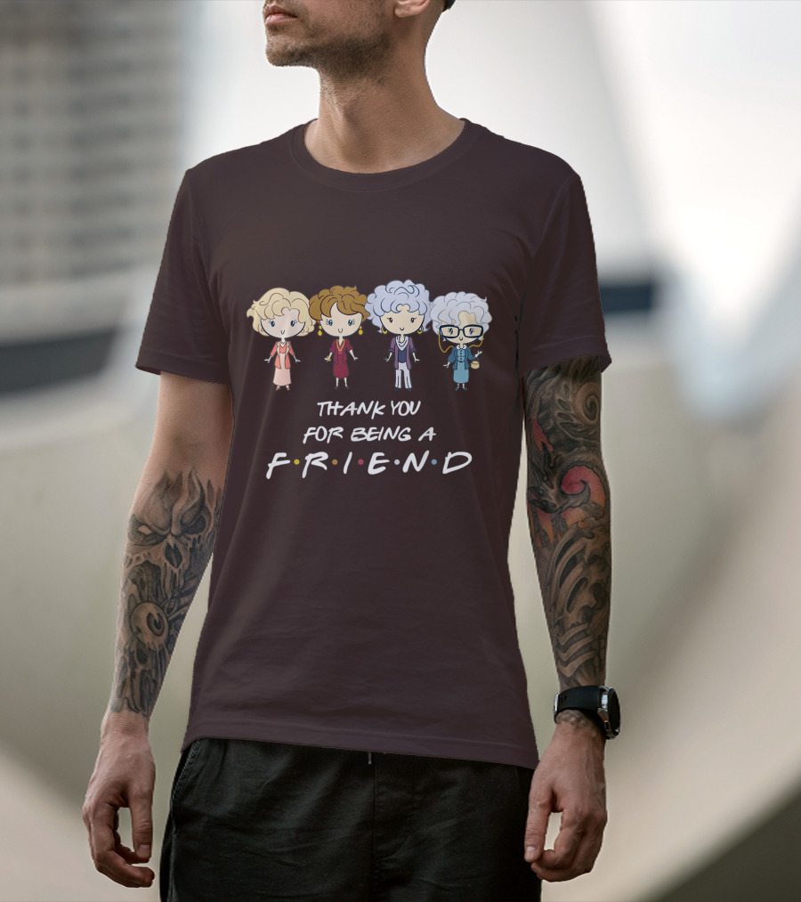 Thank You For Being A Friend Golden Girls F.R.I.E.N.D Circle T-Shirt