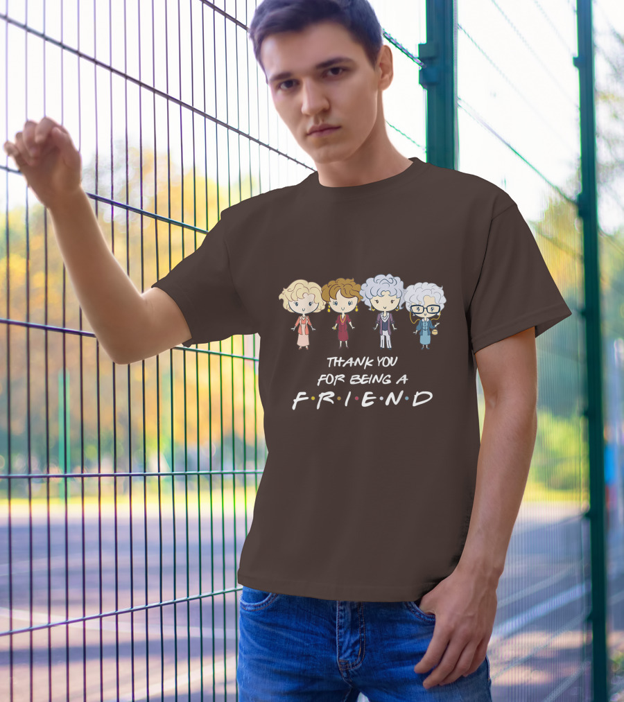 Thank You For Being A Friend Golden Girls F.R.I.E.N.D Circle T-Shirt