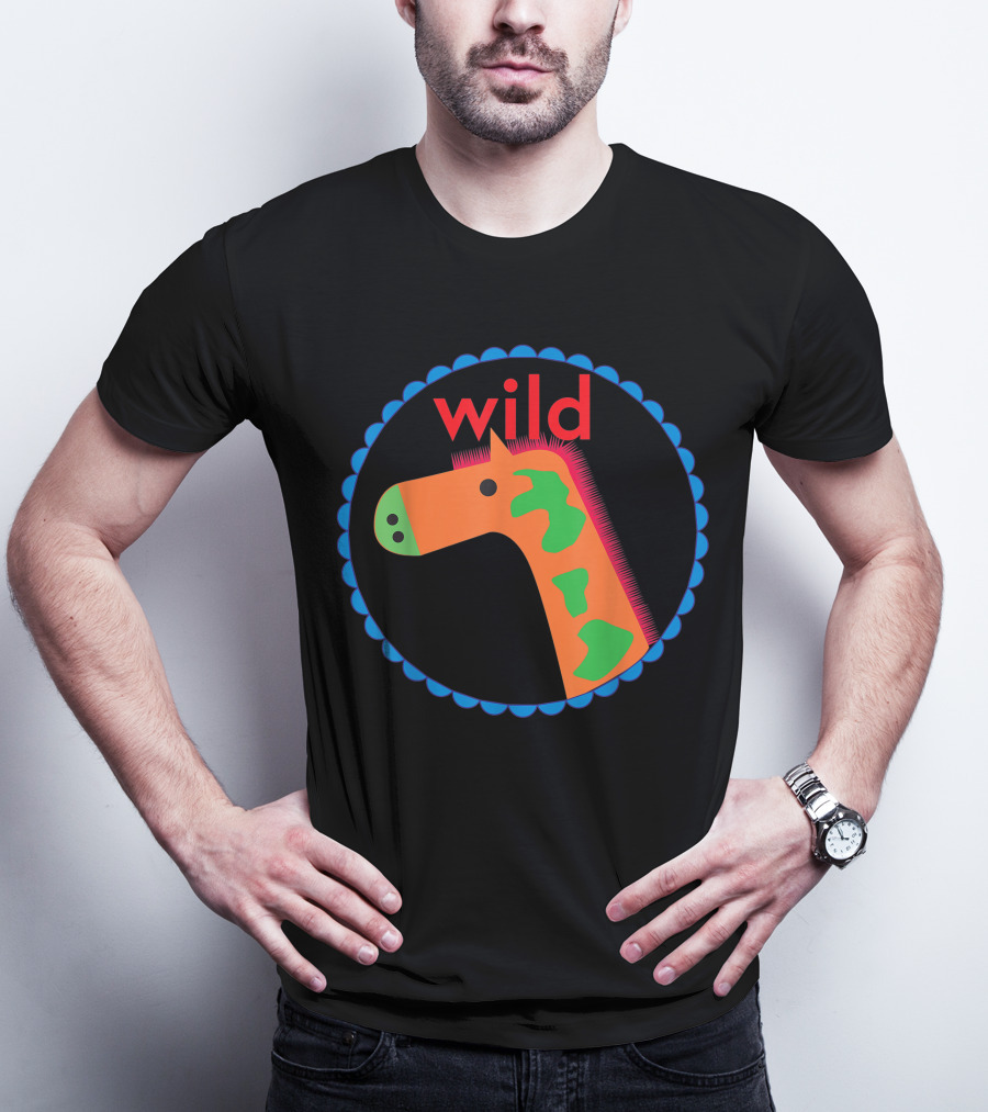 Wild Orange Green Giraffe T-Shirt