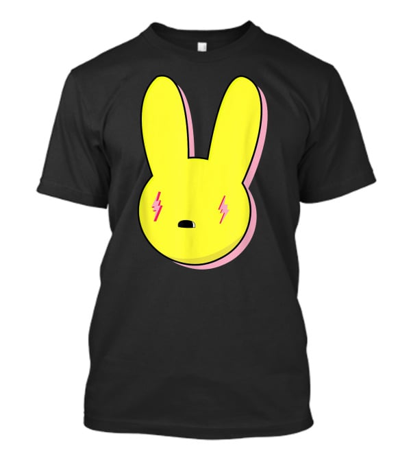 Funny Yellow Rabbit With Lightning Eyes T-Shirt