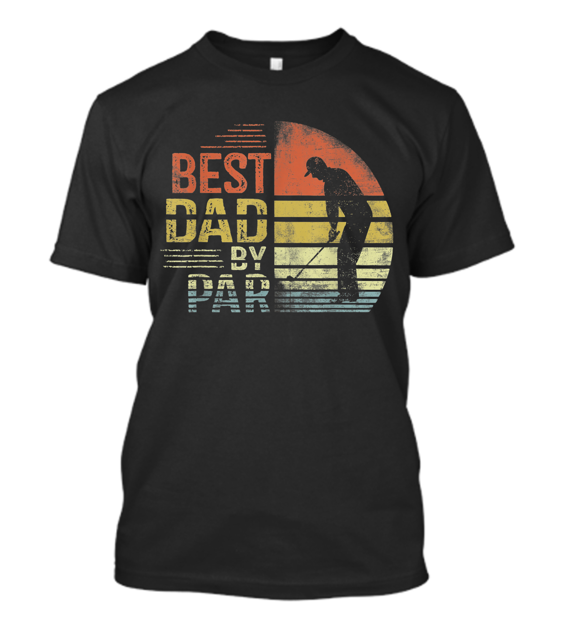 Best Dad By Par Father's Day Golf Lover Golfer T-Shirt