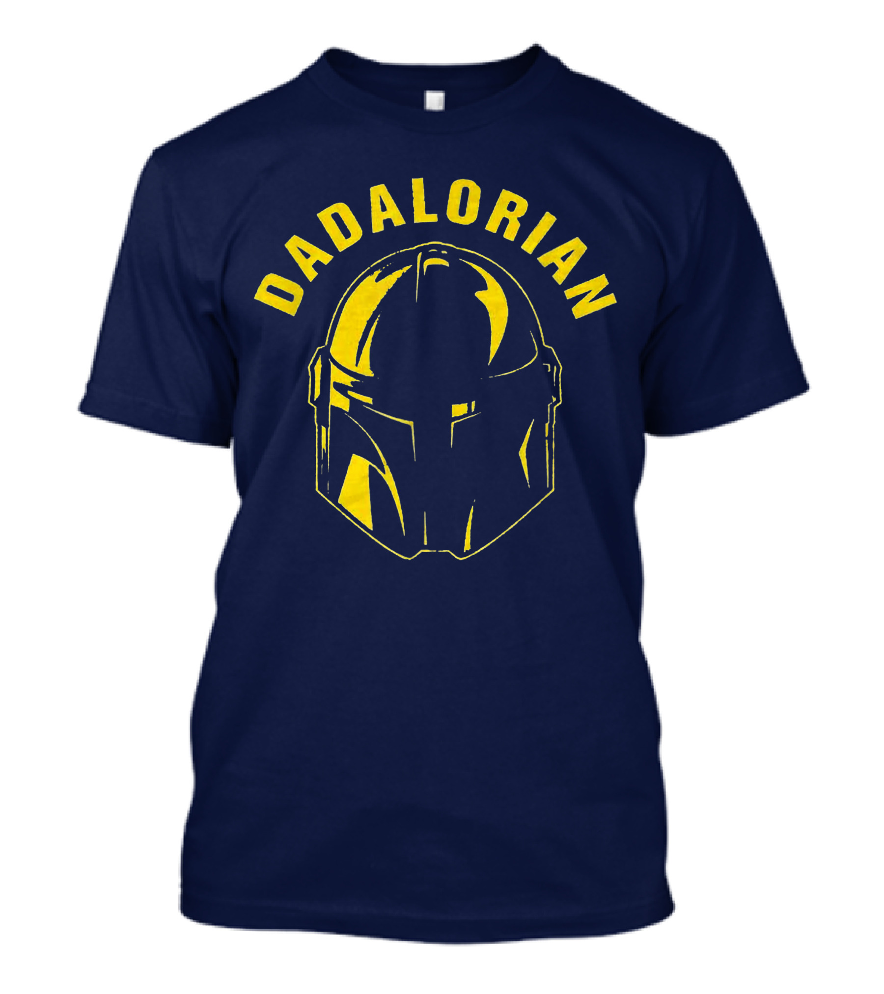 Dadalorian Star Wars Mandalorian Helmet Design For Dads T-Shirt