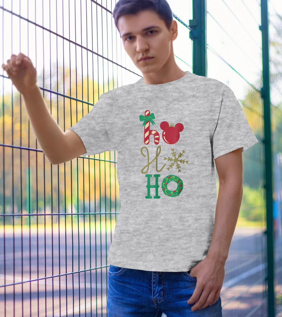 Disney Christmas Mickey Mouse Ho Ho Ho T-Shirt