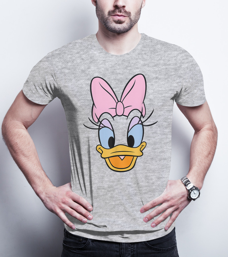 Disney Daisy Duck Pink Bow Face T-Shirt