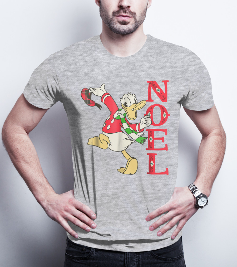 Vintage Disney Donald Duck Noel Holiday Merry Christmas T-Shirt
