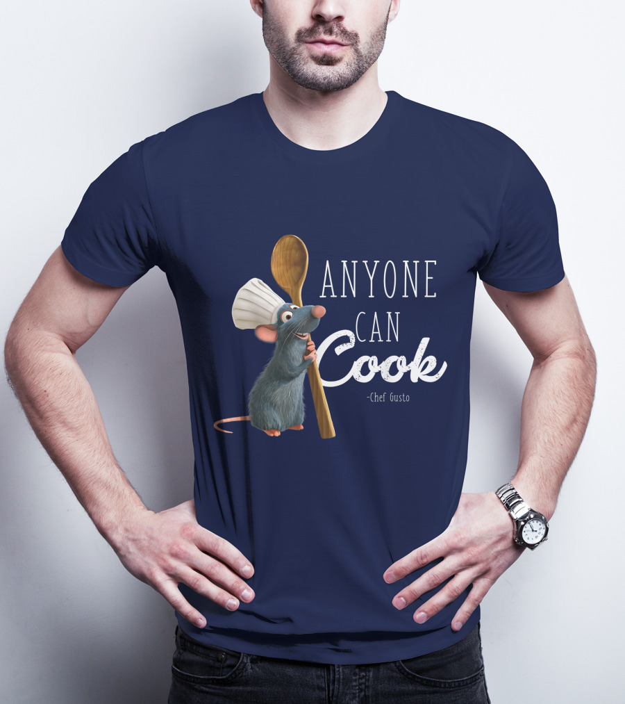 Disney Pixar Ratatouille Remy Anyone Can Cook Chef Gusto T-Shirt