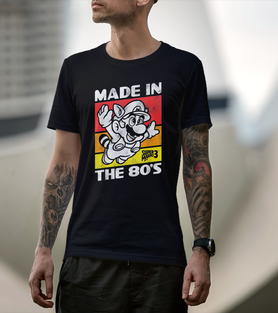 Made In The 80's Super Mario Bros 3 Retro Gaming Humor T-Shirt