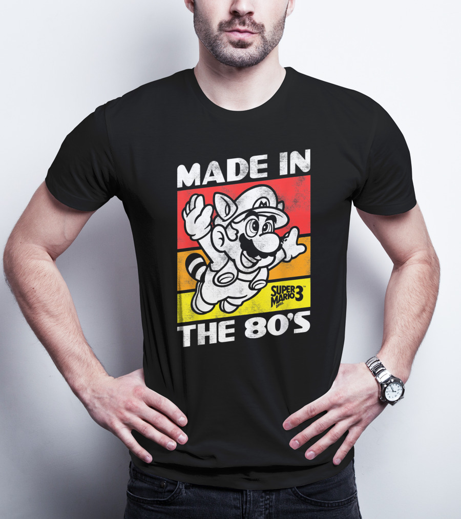 Made In The 80's Super Mario Bros 3 Retro Gaming Humor T-Shirt