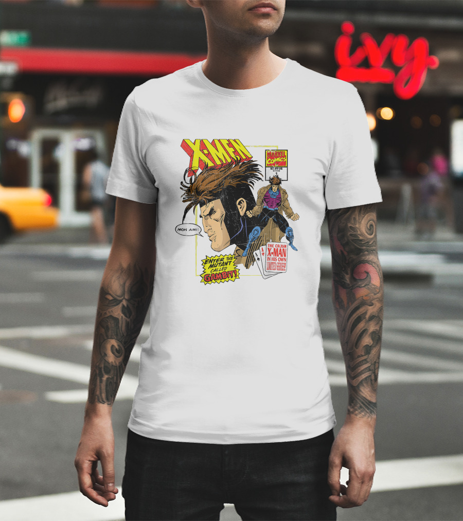 X-Men Marvel Comics Cajun X-Man Gambit Remy LeBeau Enter The Mutant Called Gambit T-Shirt