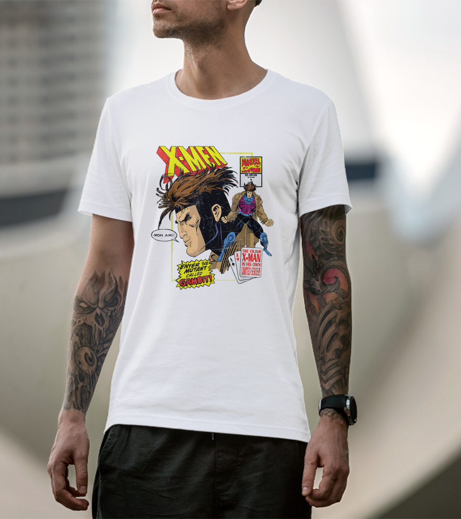 X-Men Marvel Comics Cajun X-Man Gambit Remy LeBeau Enter The Mutant Called Gambit T-Shirt