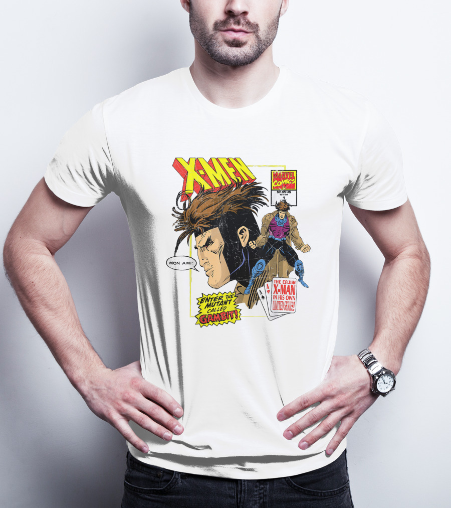 X-Men Marvel Comics Cajun X-Man Gambit Remy LeBeau Enter The Mutant Called Gambit T-Shirt