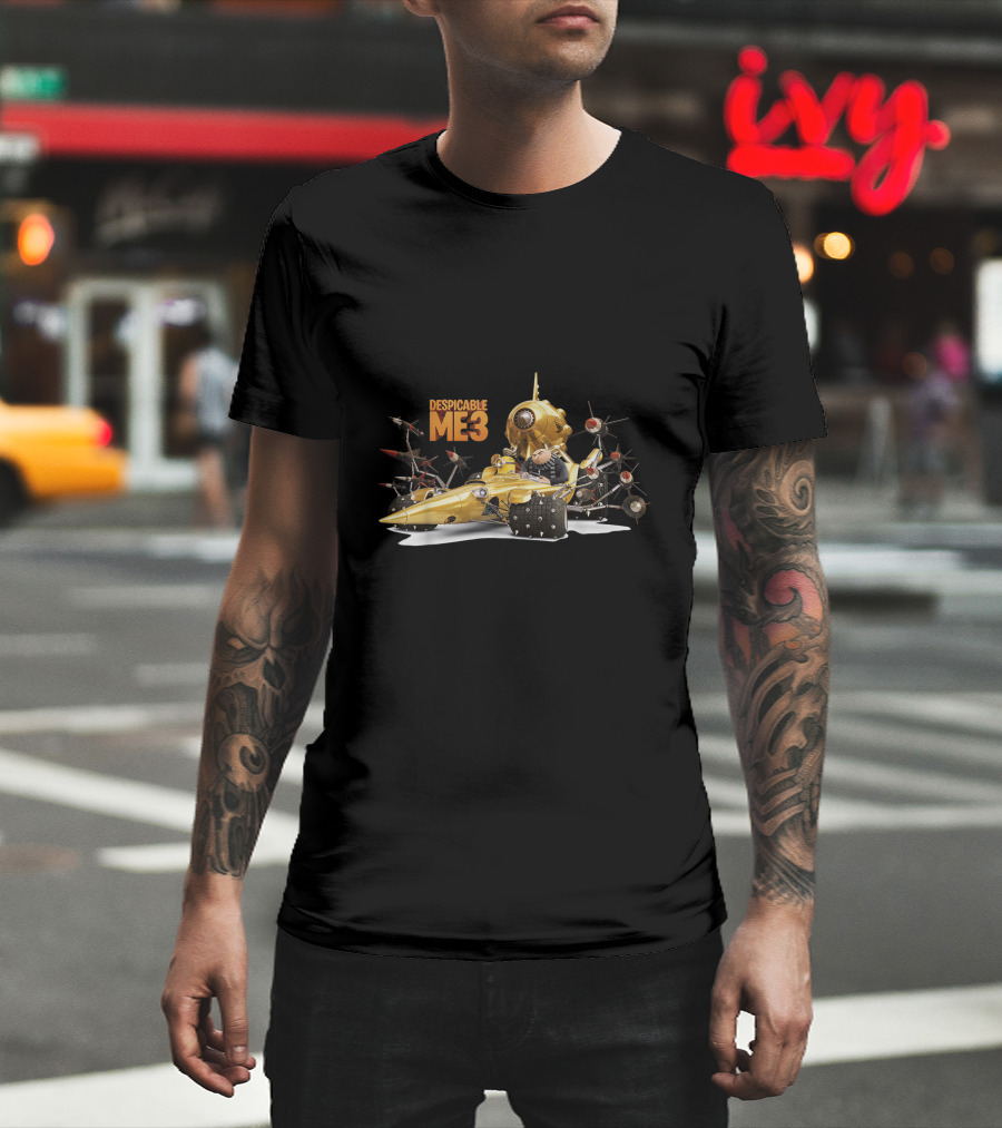 Despicable Me 3 Gru In Gold Submarine With Transforming Gadgets T-Shirt