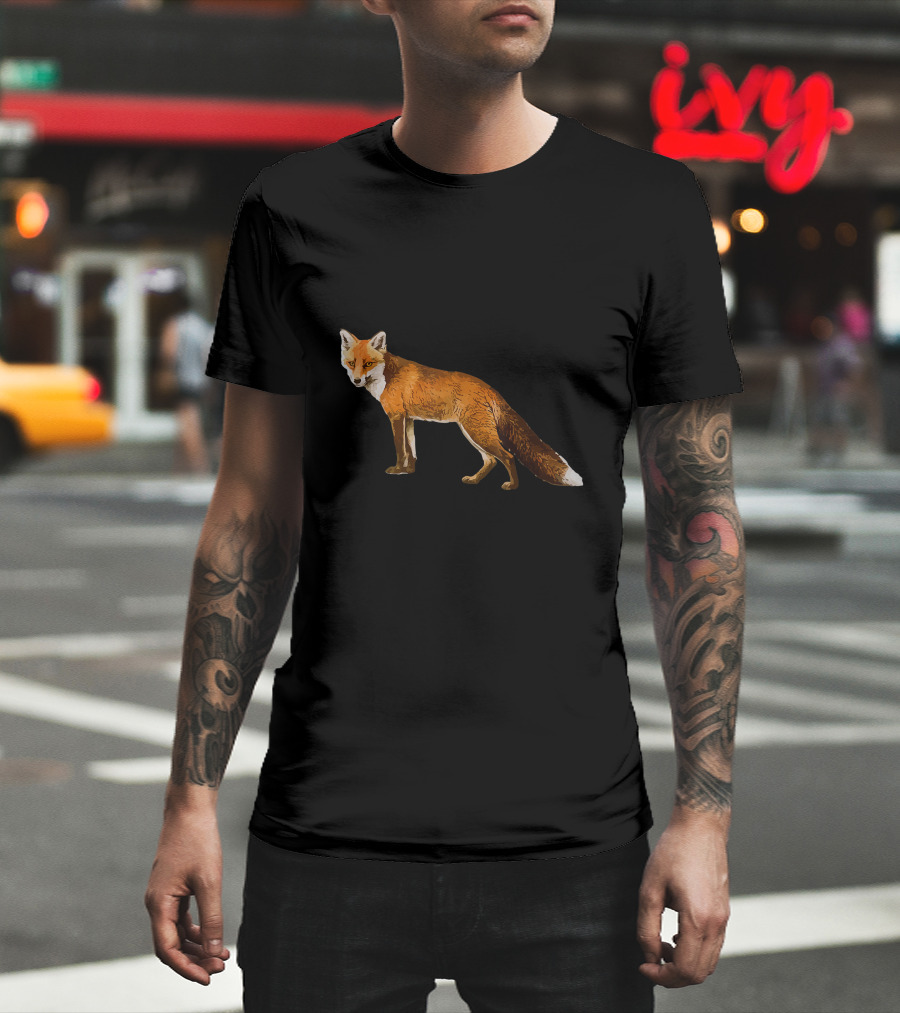 Wild Fantastic Fox Realistic Wildlife Forest Creature T-Shirt