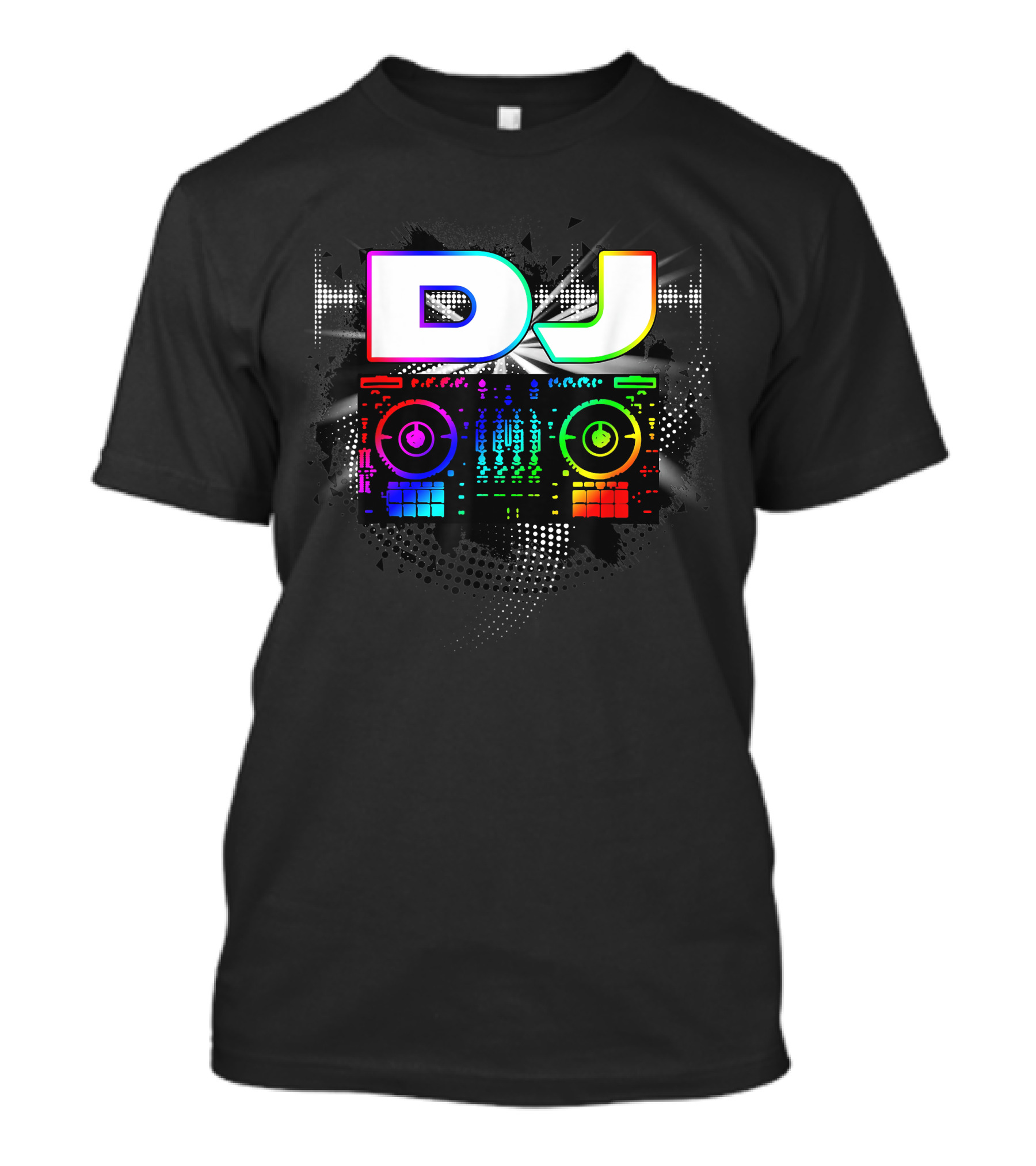 DJ Music Lover Colorful Soundwave Music Player T-Shirt