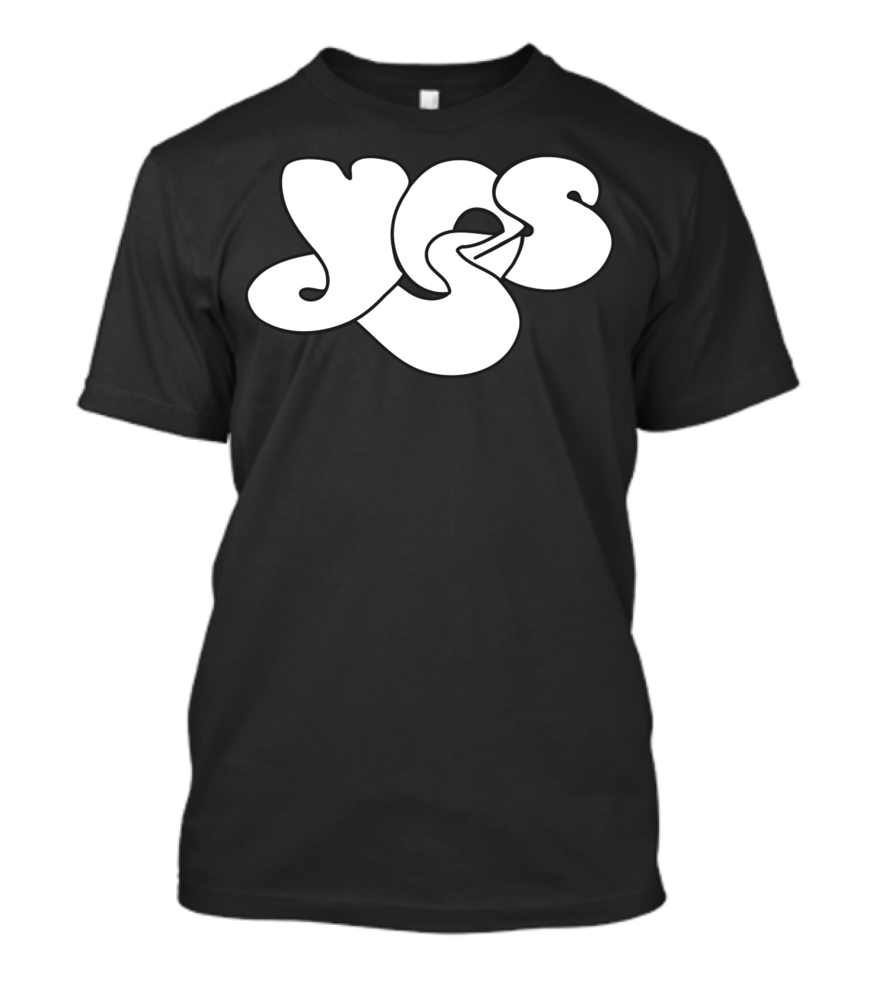 Yes Band Iconic Logo White Bubble Letters T-Shirt