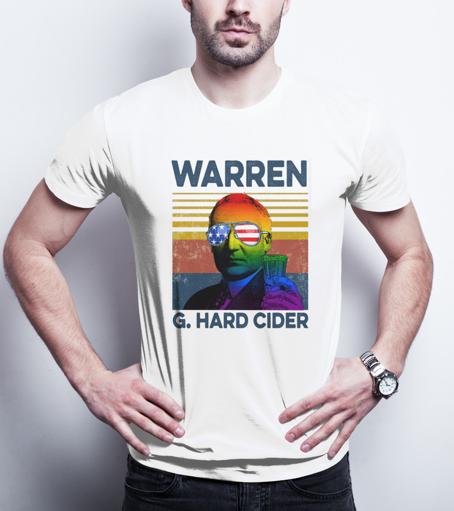 Warren G. Hard Cider Patriotic Sunglasses And Colorful Portrait T-Shirt