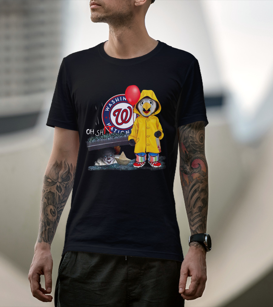 Washington Nationals Pennywise Penguin Red Balloon T-Shirt