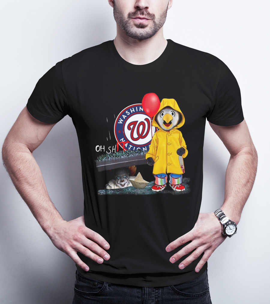 Washington Nationals Pennywise Penguin Red Balloon T-Shirt