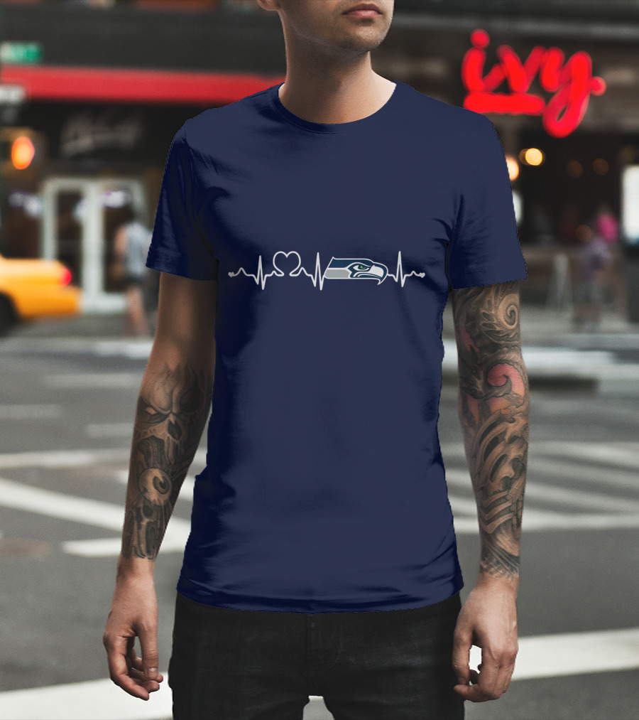 Seattle Seahawks Heartbeat T-Shirt