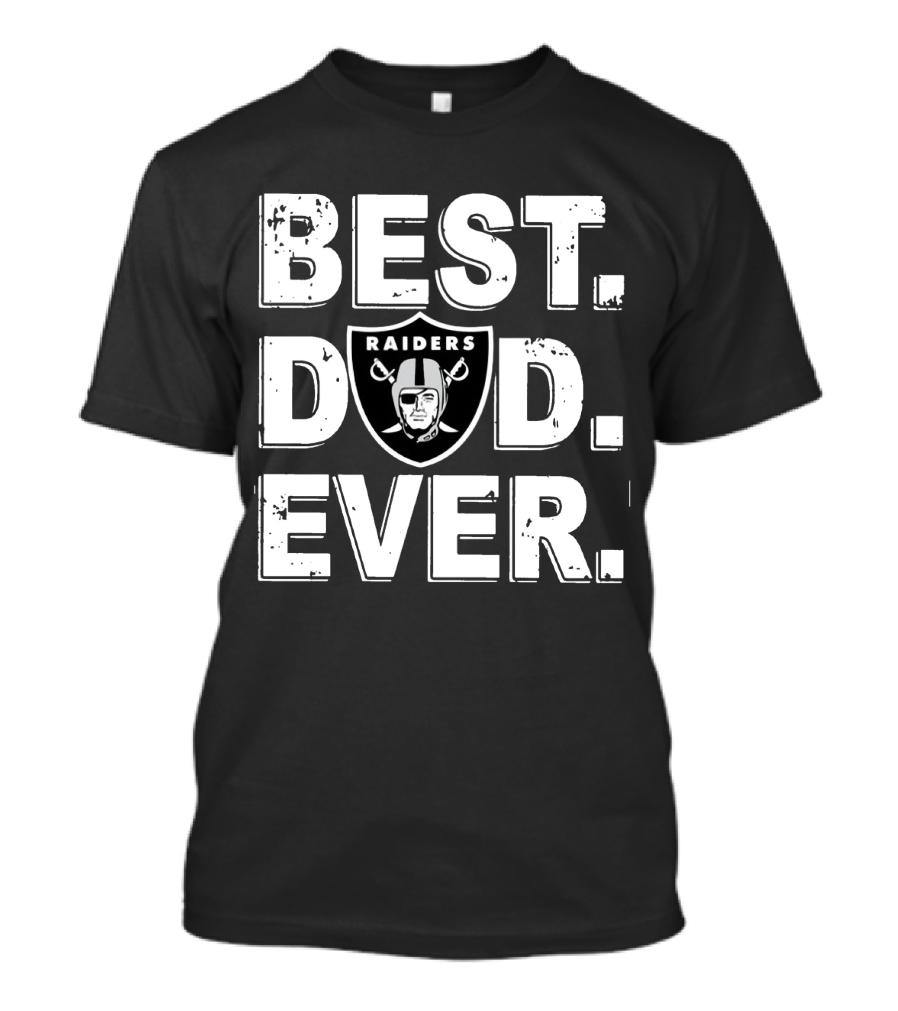 Best Dad Ever Raiders Football Fan Gift T-Shirt
