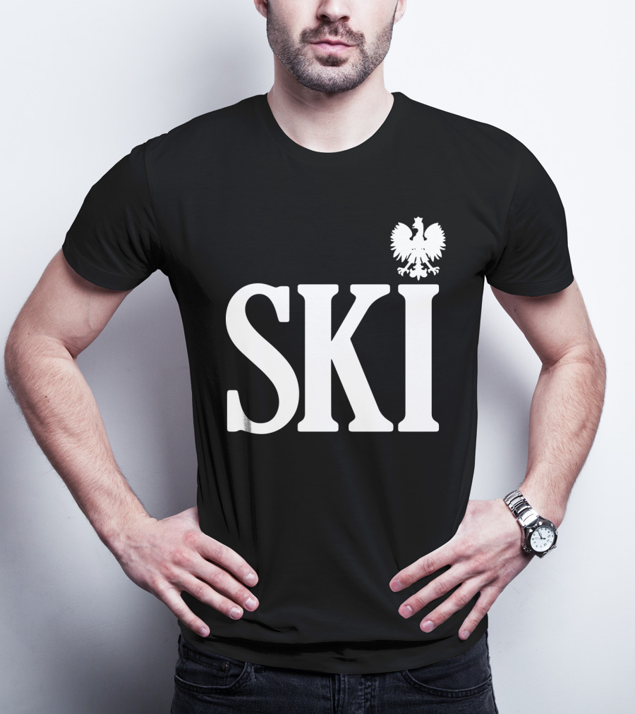 SKI Polish White Eagle T-Shirt