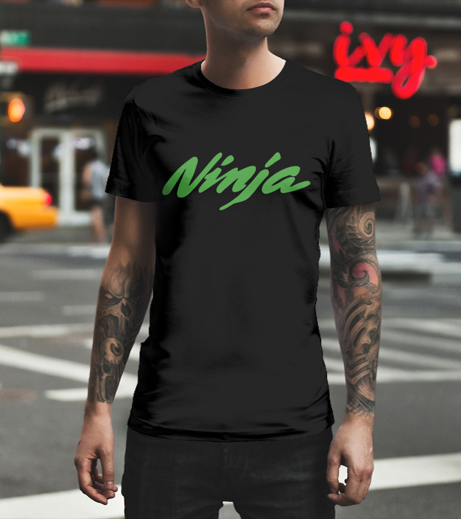 Ninja Kawasaki Motorsports Style Green T-Shirt
