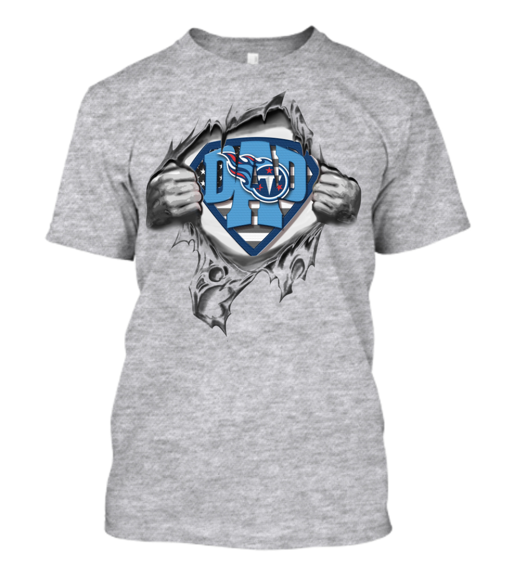 Dad Superdad Tennessee Titans T-Shirt