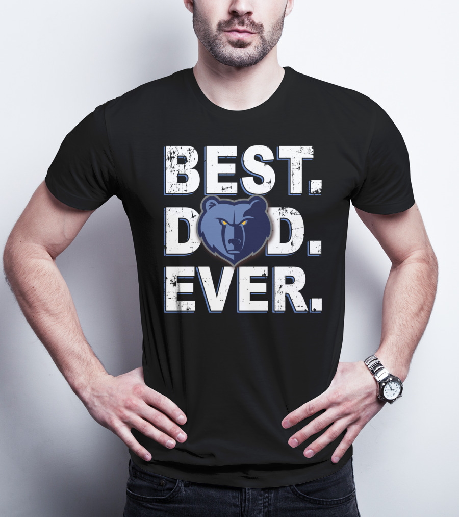 Best Dad Ever Memphis Grizzlies Bear T-Shirt