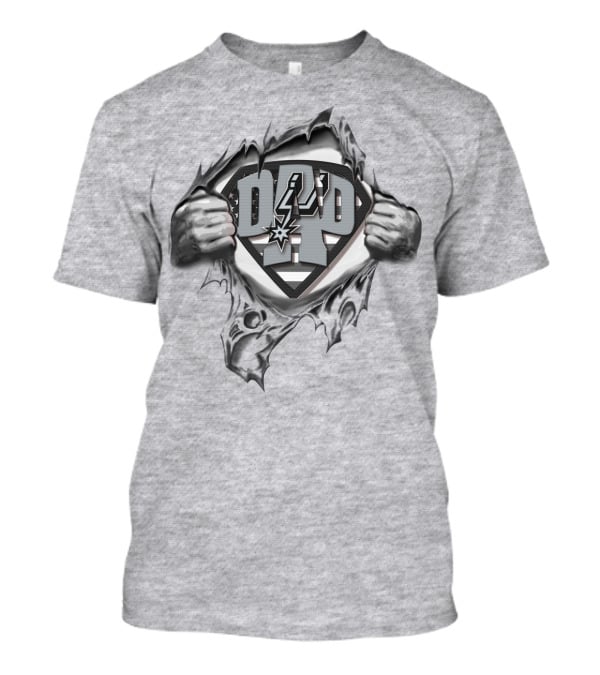SUPERDAD San Antonio Spurs Logo Rip T-Shirt