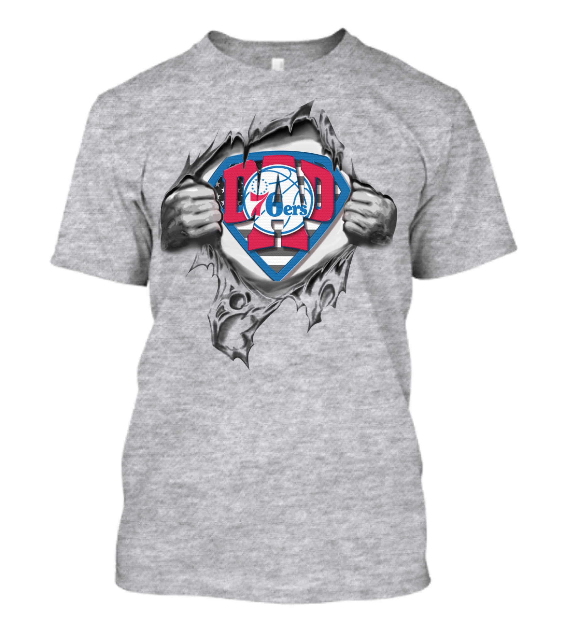 SUPERDAD Sixers Basketball Hero T-Shirt