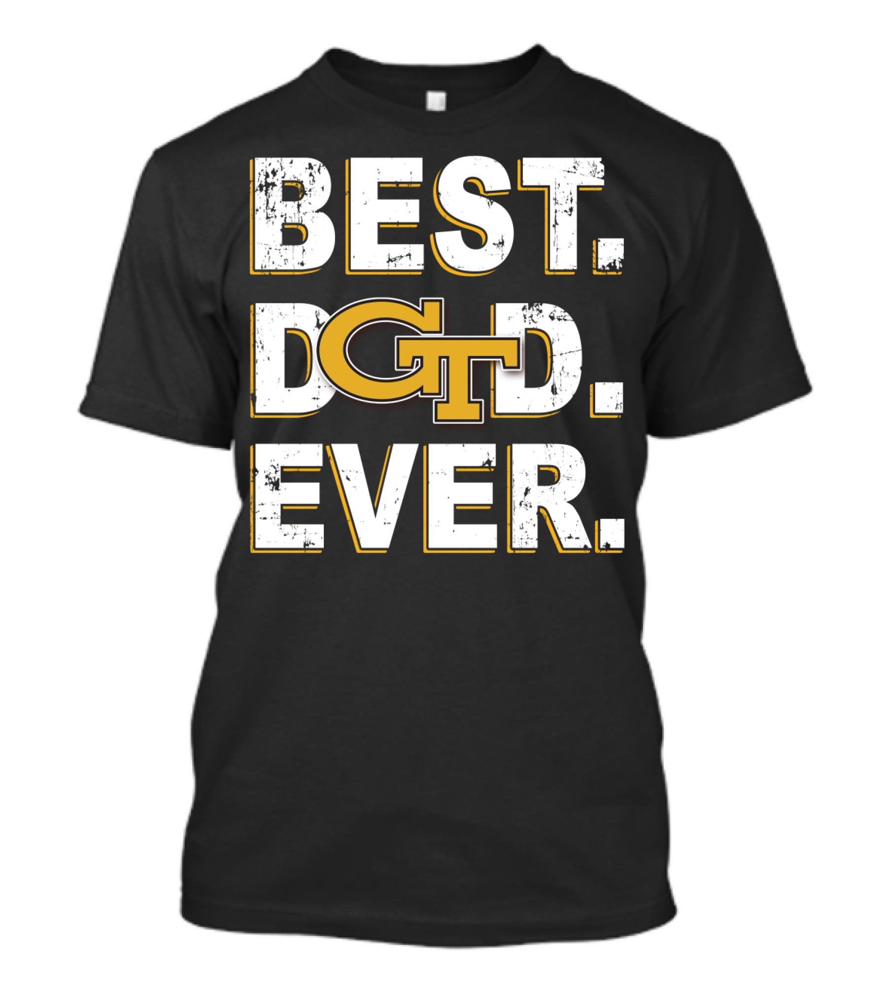 Best Dad Ever Georgia Tech Yellow Jackets Gt T-Shirt