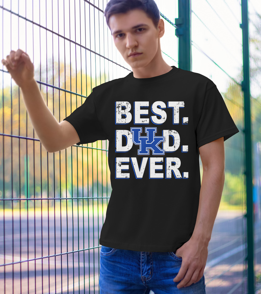 Best Dad Ever UK Kentucky Wildcats T-Shirt