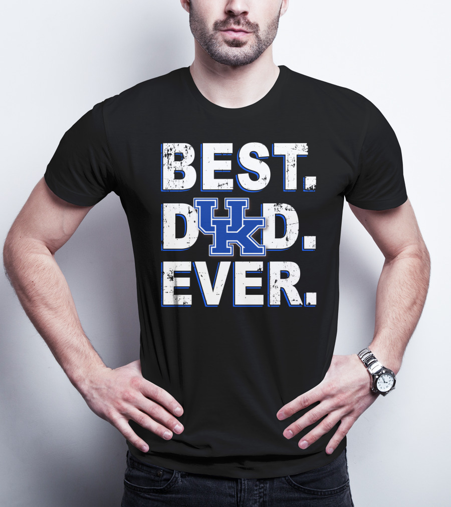 Best Dad Ever UK Kentucky Wildcats T-Shirt