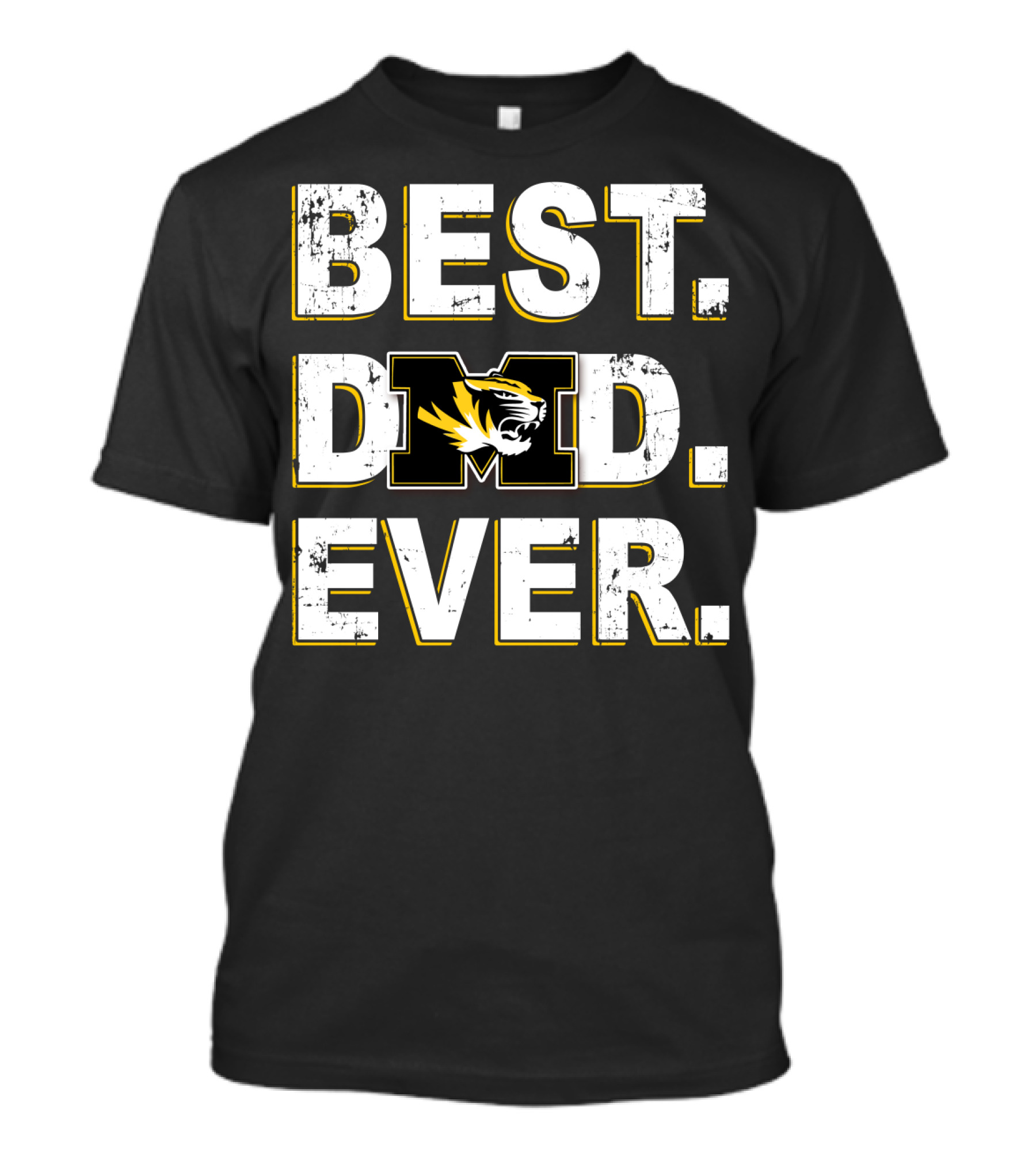 Best Dad Ever Missouri Tigers T-Shirt