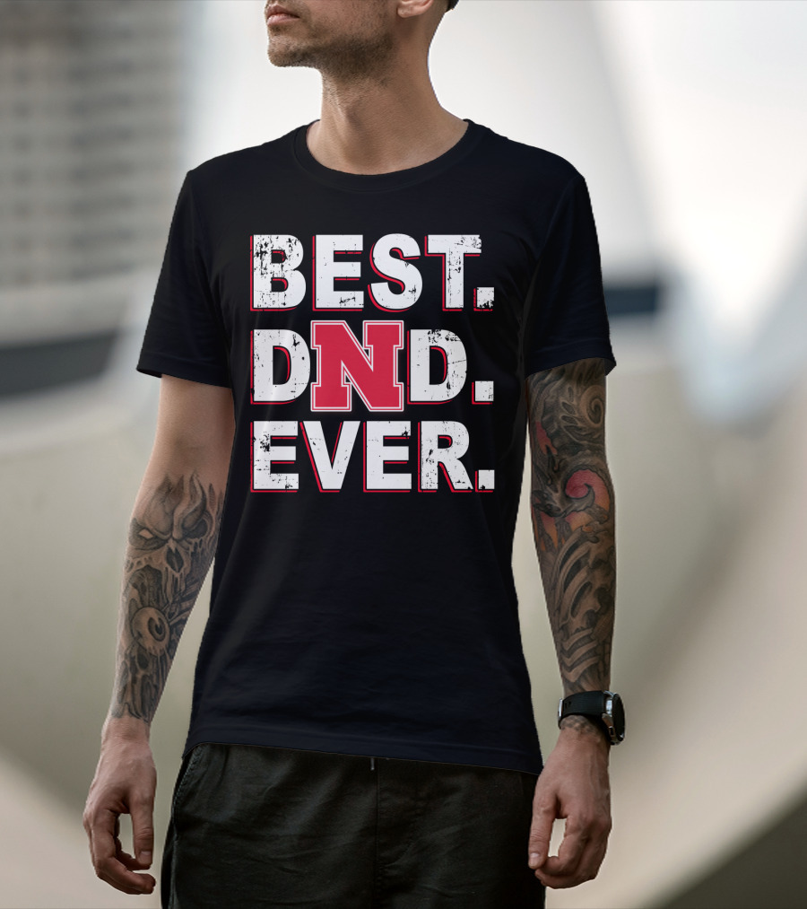 Best Dad Ever Nebraska Cornhuskers N T-Shirt