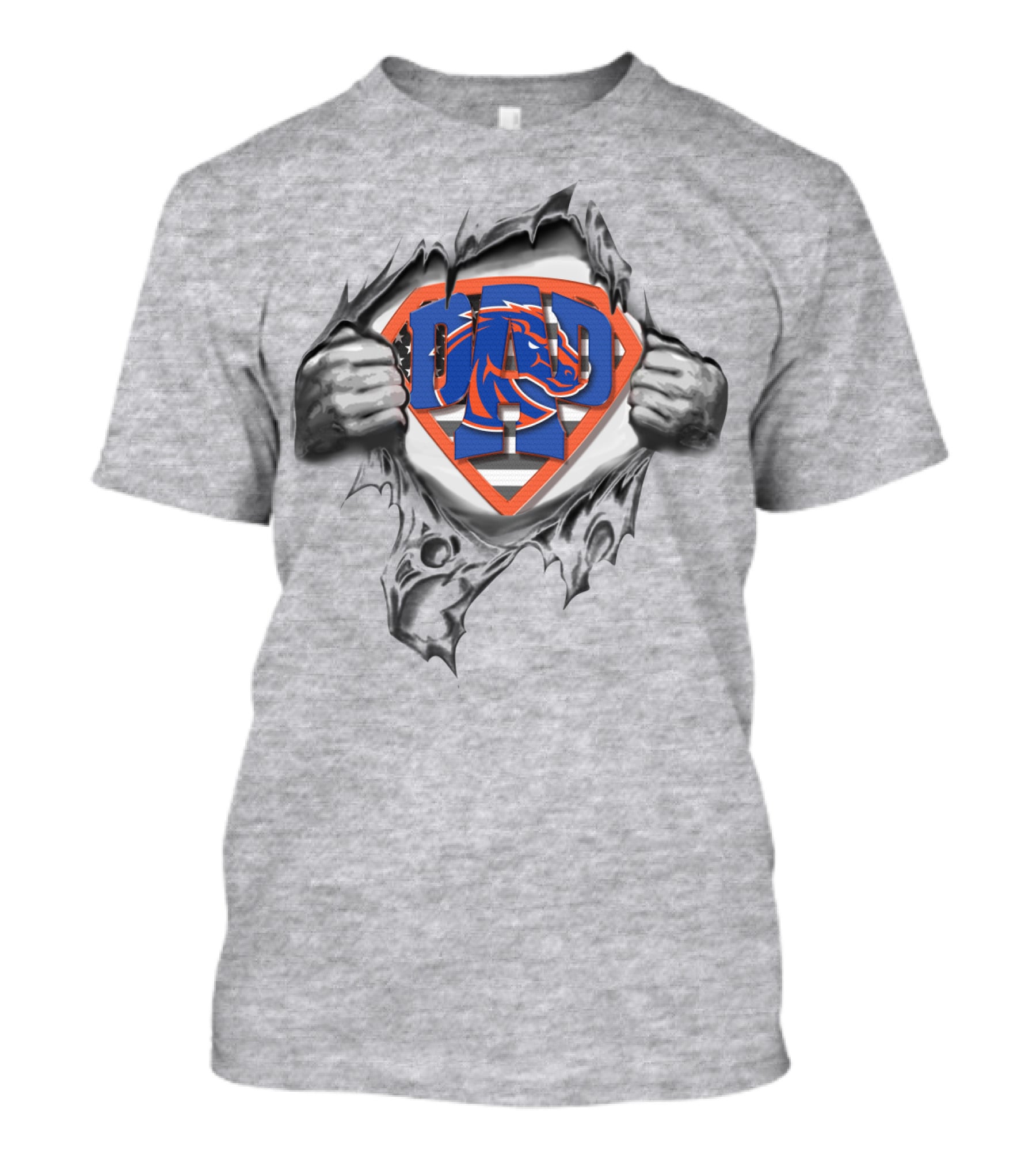 SUPERDAD Boise State Broncos Logo Superman Emblem‍‍ T-Shirt