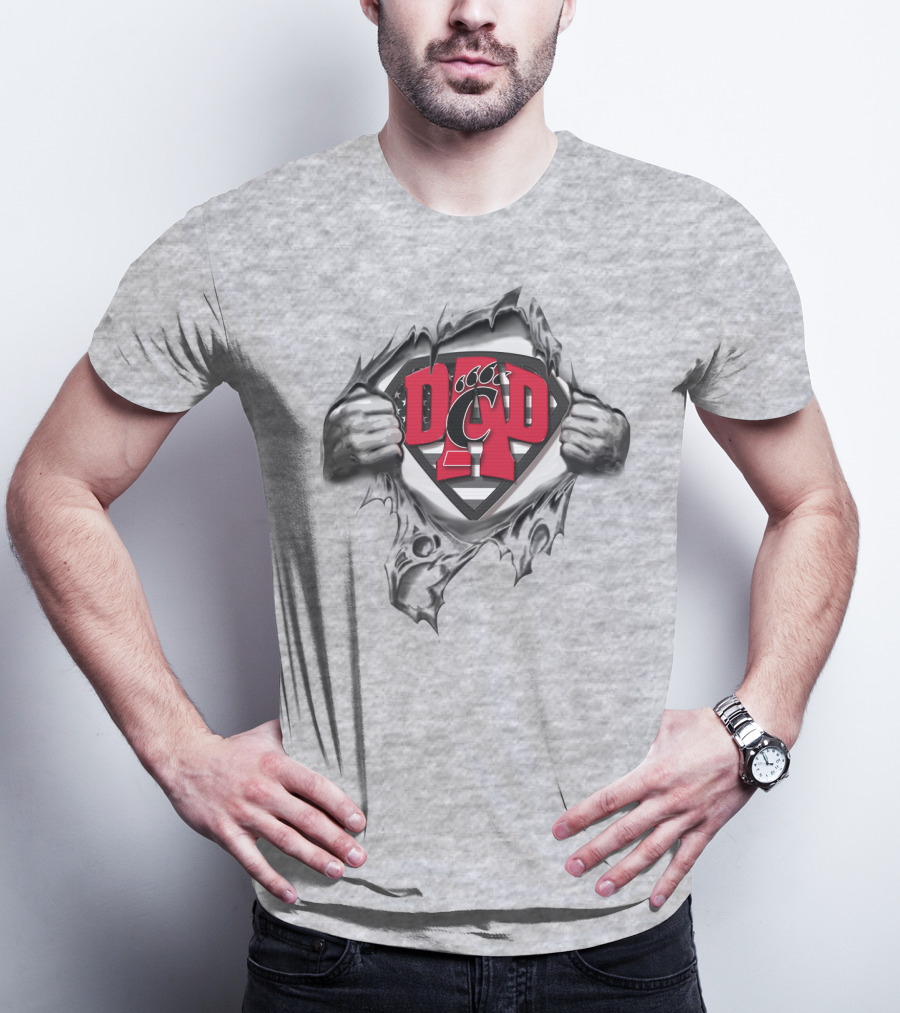 Cincinnati Bearcats Superdad Shield T-Shirt
