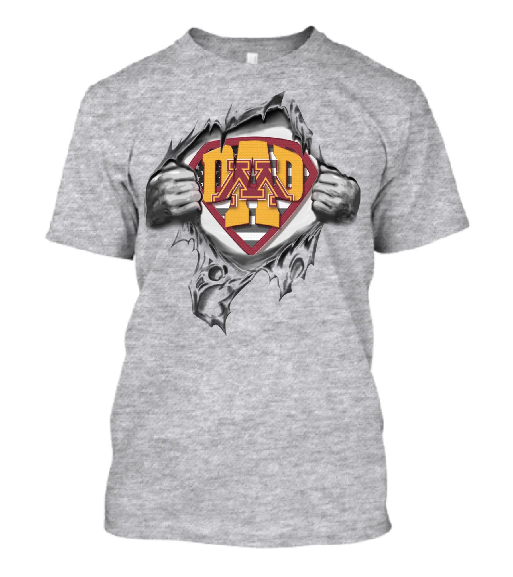 Superdad Minnesota Golden Gophers Logo Hero T-Shirt