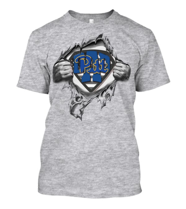 Superdad Pitt Logo With Pittsburgh Panthers T-Shirt