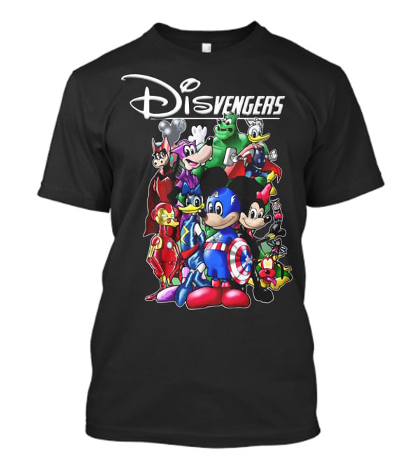 Marvel Avengers Endgame Disvengers Disney Characters As Avengers Crossover T-Shirt