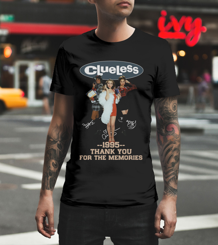 Clueless 1995 Thank You For The Memories Vintage Fashion Icons T-Shirt