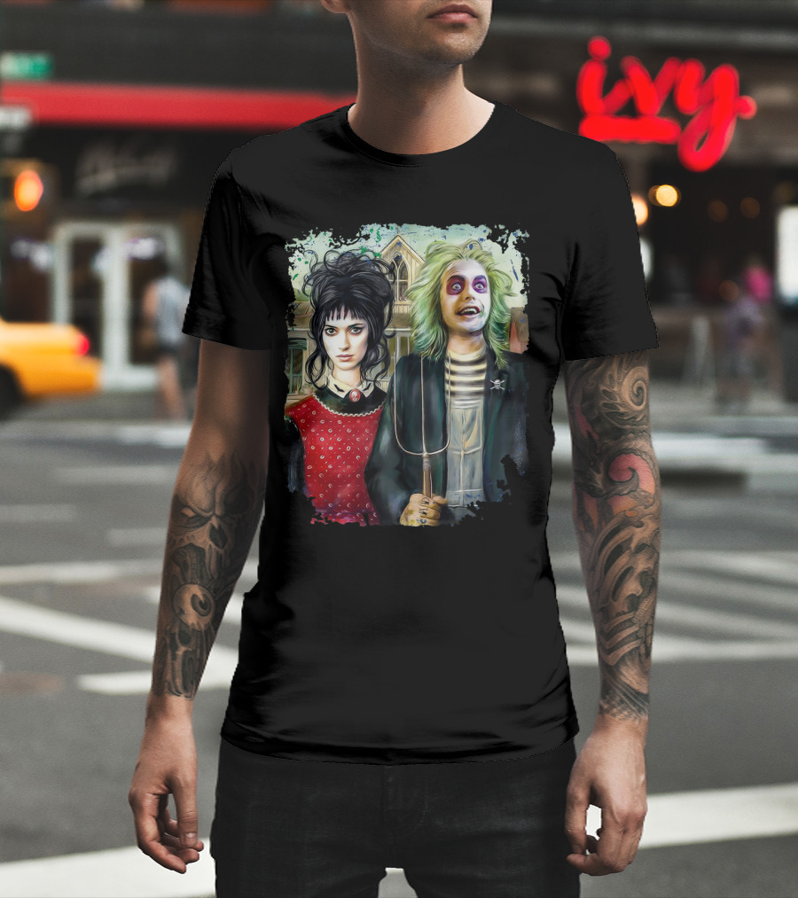 American Gothic Beetlejuice Lydia House T-Shirt