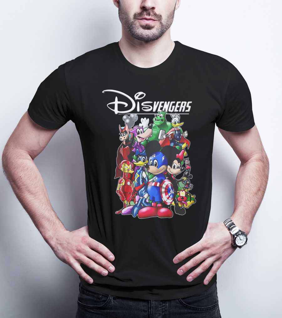 Disney Marvel Avengers Endgame Mickey Disvengers Characters T-Shirt